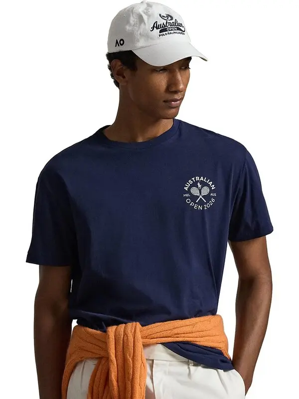Ralph Lauren Australian Open Jersey Graphic T-shirt - Refined Navy