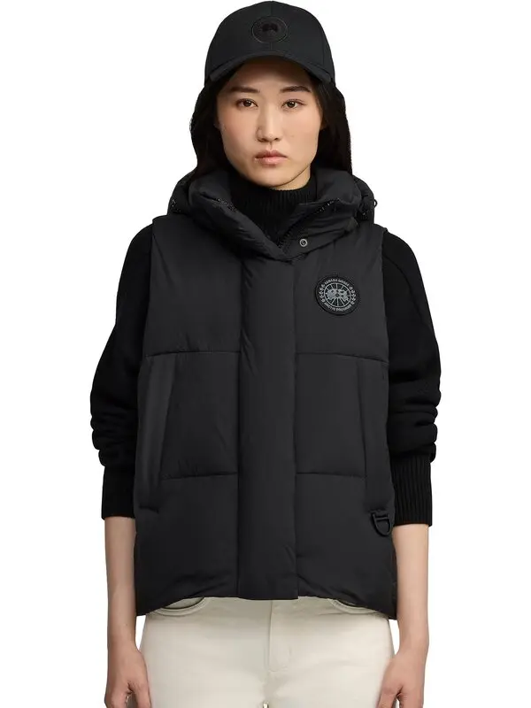 Canada Goose Junction Puffer Vest With D-ring Detail - Black