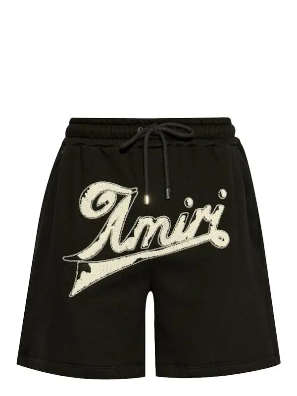 Amiri Distressed Sweatshort - Black