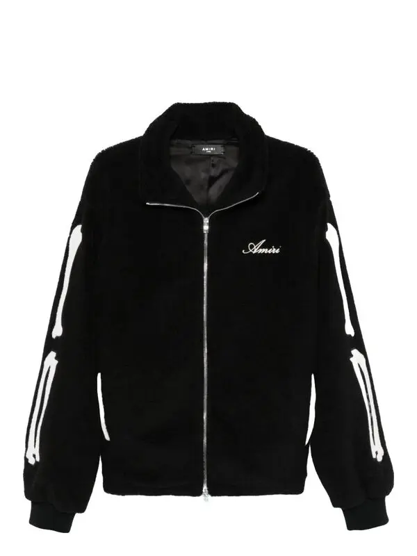 Amiri Bones Fleece Jacket - Black