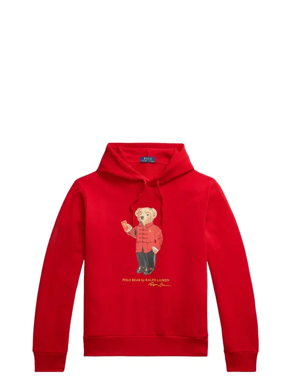 Ralph Lauren Lunar New Year Polo Bear Hoodie - Red