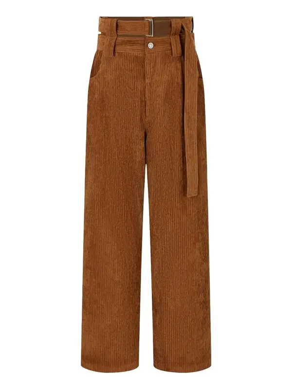 STUDIO TOMBOY Wide-leg Corduroy Trousers - Brown