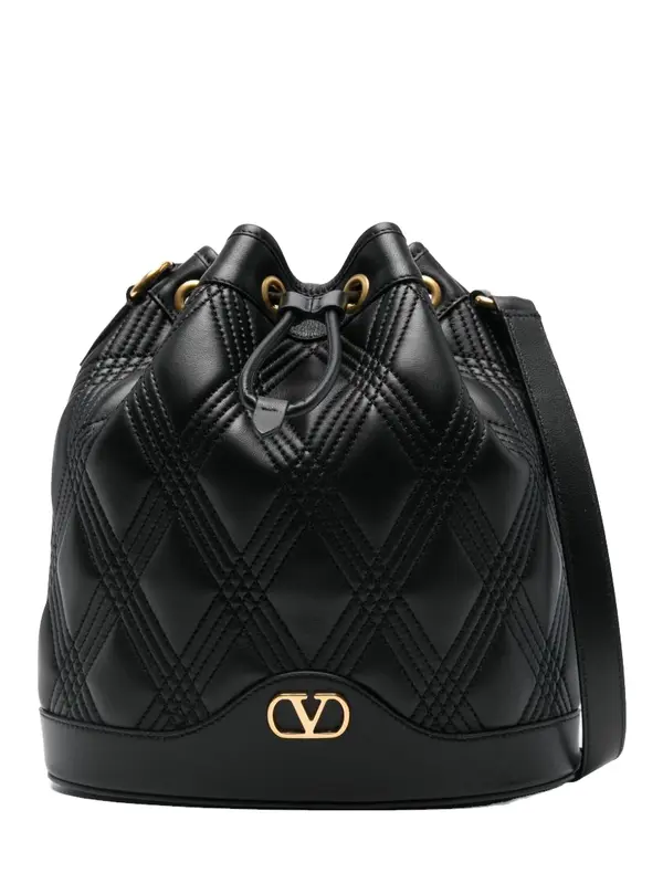 Valentino Garavani Vlogo Bucket Bag - Black