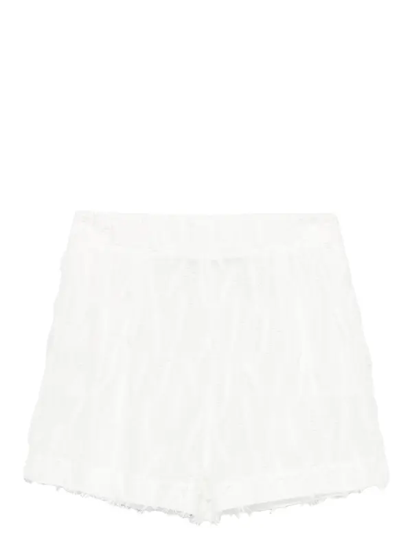 Federica Tosi Appliqué-detail Shorts - White