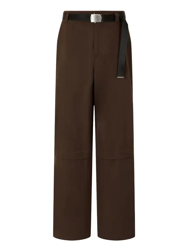 STUDIO TOMBOY Belted Wool Trousers - Brown
