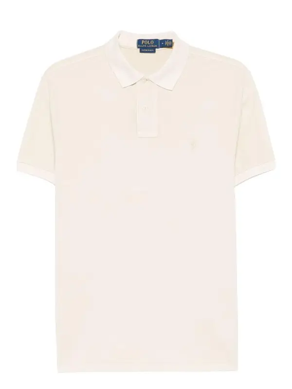 Polo Ralph Lauren Polo Pony-embroidered Polo Shirt - Neutrals