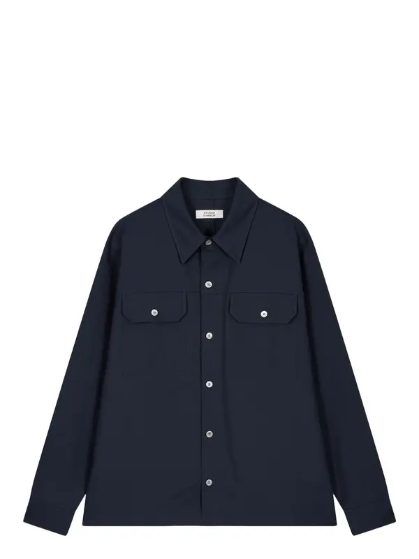 STUDIO TOMBOY Two-pocket Shirt - Blue