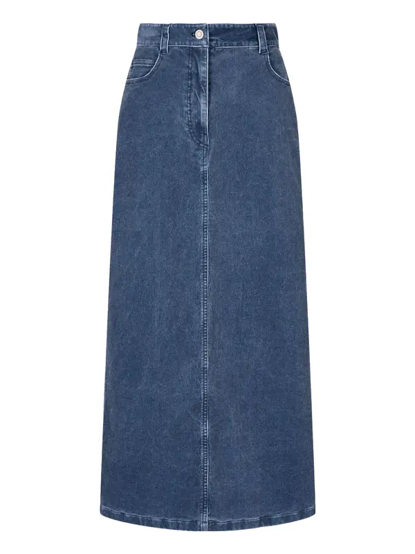 STUDIO TOMBOY Corduroy Maxi Skirt - Blue