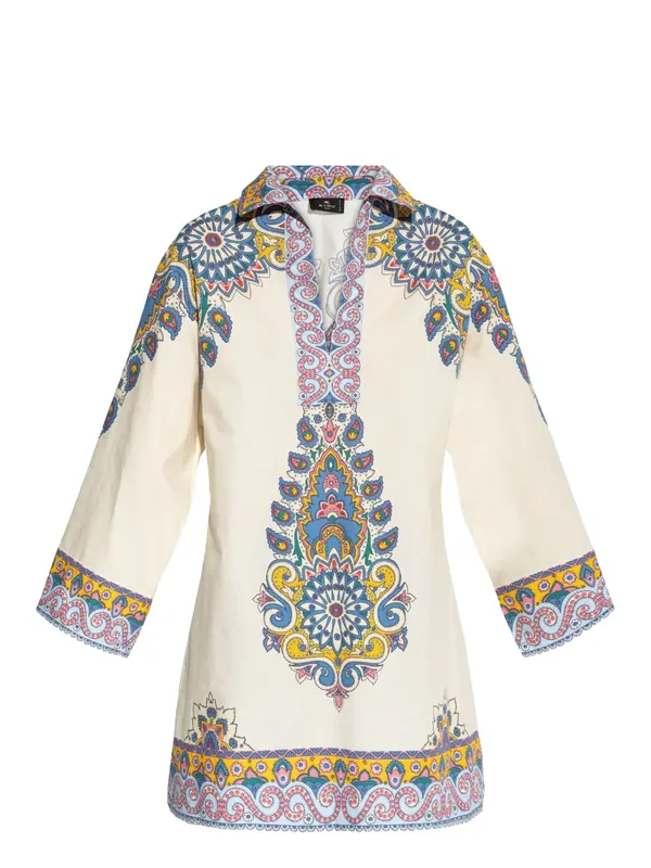 Etro Printed Tunic - White