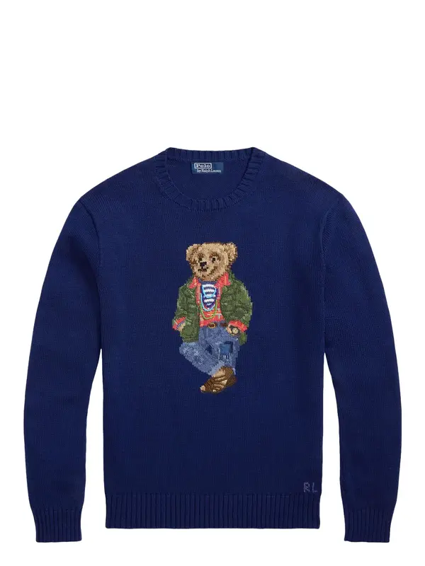 Polo Ralph Lauren Polo Bear Knit Sweater - Blue