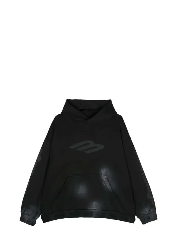 Balenciaga Medium Fit Hoodie - Faded Black