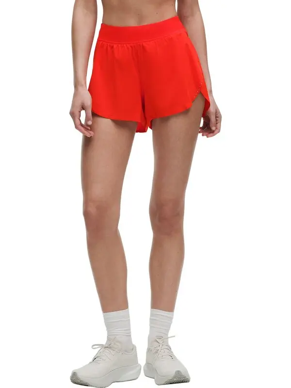Lululemon Fast And Free High-rise Split Short 3 - Cherry Ember