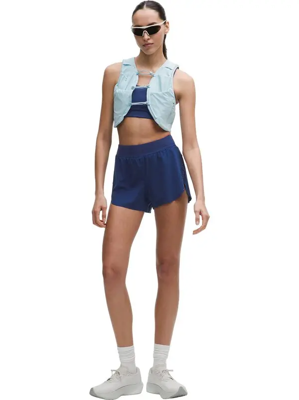 Lululemon Fast And Free High-rise Split Short 3 - Clubhouse Blue