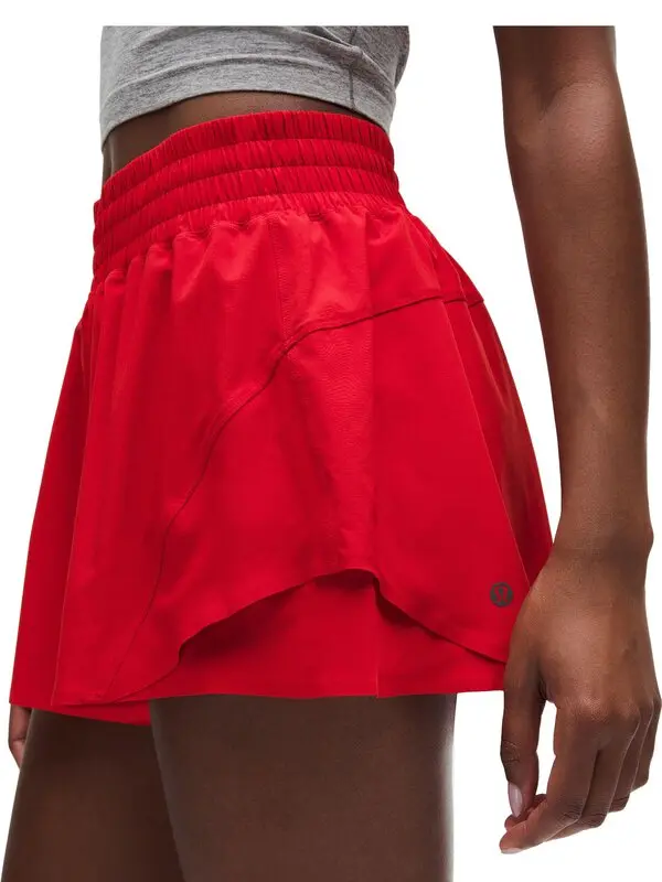 Lululemon Shake It Out High-rise Running Short - Oxford Red