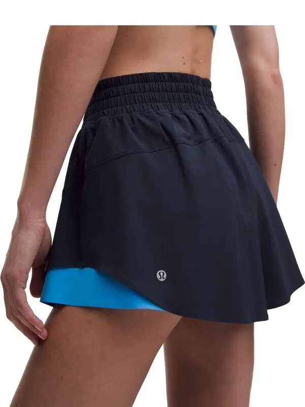 Lululemon Shake It Out High-rise Running Short - True Navy/ocean Wave