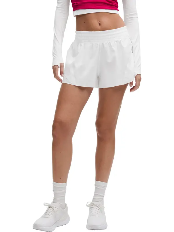 Lululemon Shake It Out High-rise Running Short - White