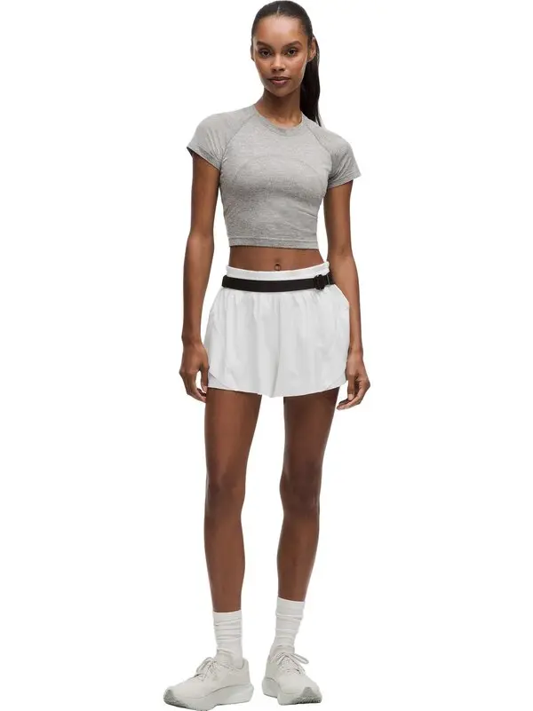 Lululemon Shake It Out High-rise Running Short - White