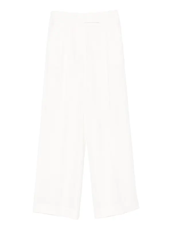 Peserico Pleated Trousers - White