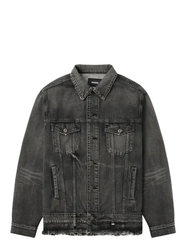 We11Done Belted Denim Jacket - Black