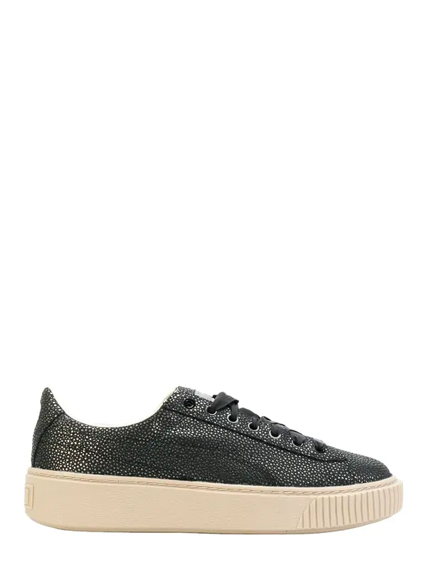 PUMA Basket Platform Lux Sneakers - Black