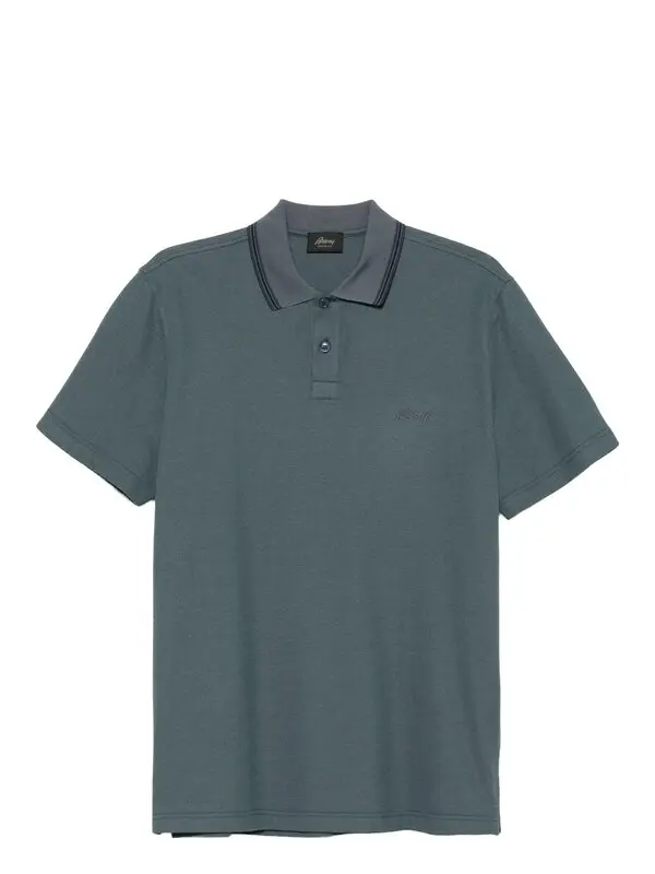 Brioni Piqué Polo Shirt - Green