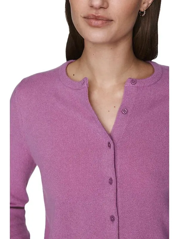 Anthropologie Juliet 100% Cashmere Cardigan - Violet