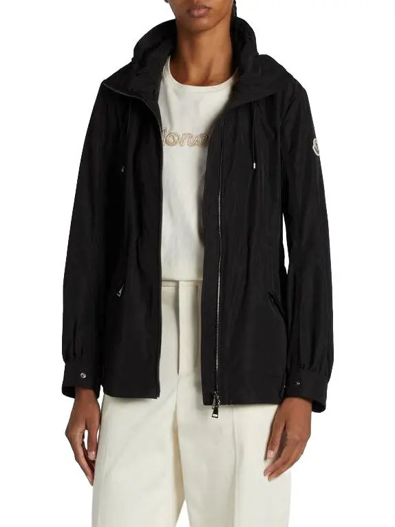 Moncler Leandro Short Hooded Jacket - Black