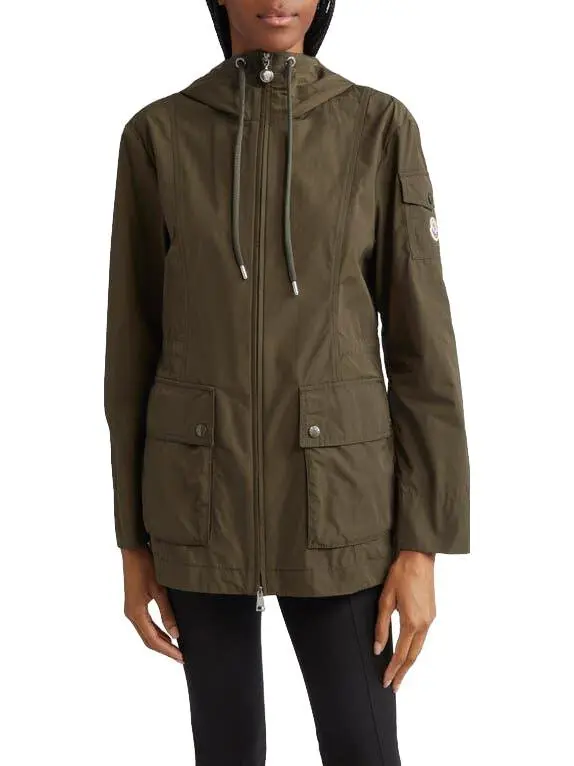 Moncler Leandro Short Hooded Jacket - Green