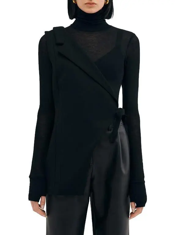 MARCELLA Montreal One-shoulder Jacket - Black