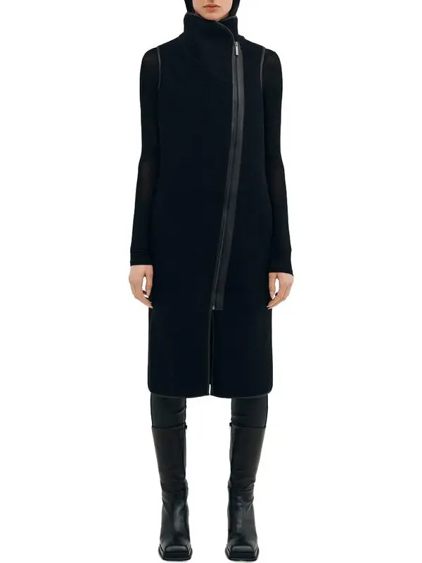 MARCELLA Bedford Wool Vest - Black