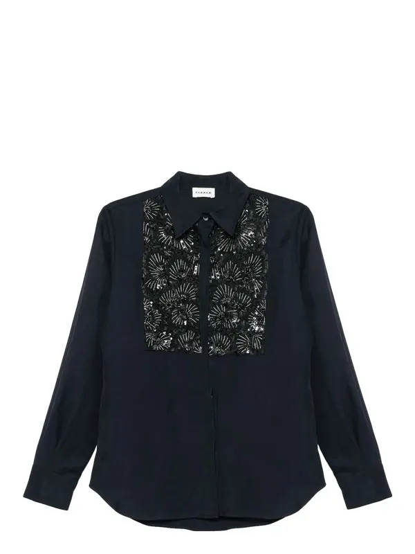 P.a.r.o.s.h Sequin-embellished Shirt - Blue