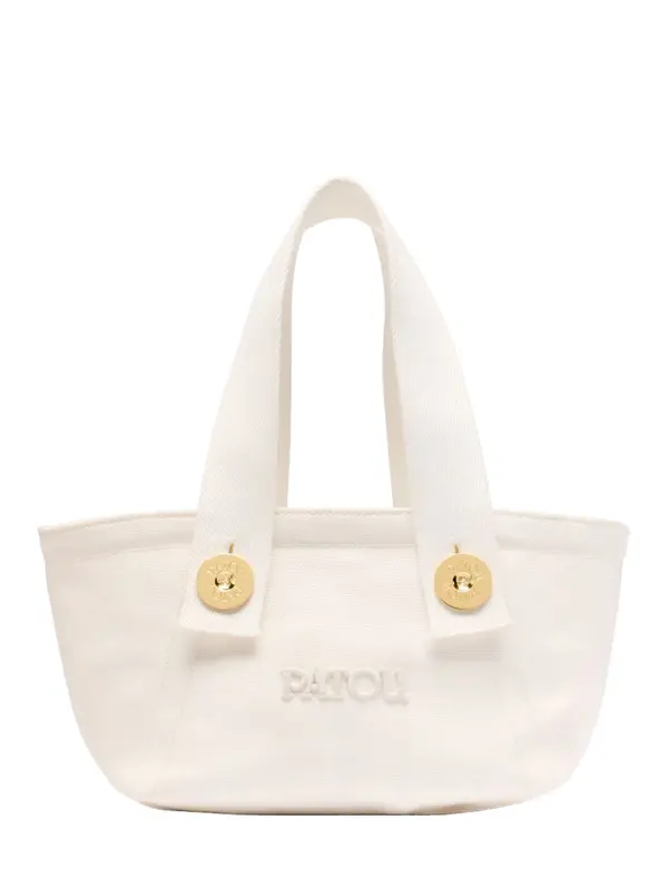 Patou Trapeze Tote Bag - White