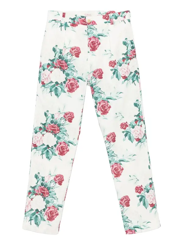 FURSAC Floral-print Trousers - White