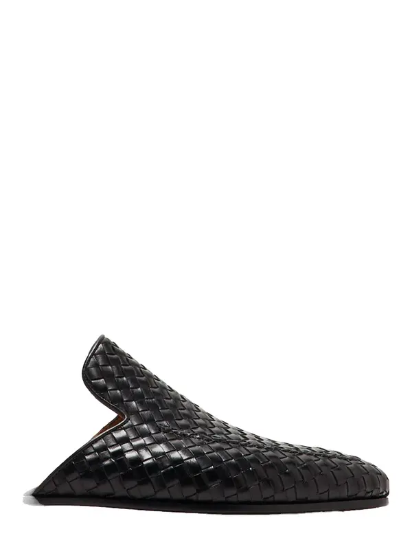 Magnanni Leather Slippers - Black