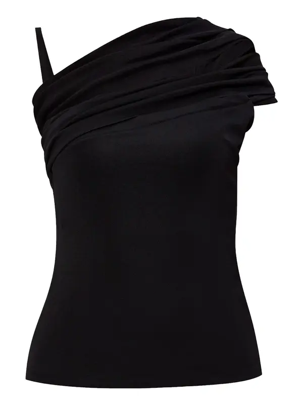 Versace Asymmetric Tank Top - Black