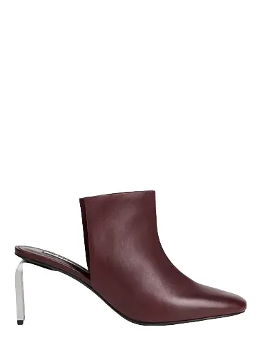 JIL SANDER Leather Mules & Clogs - Red