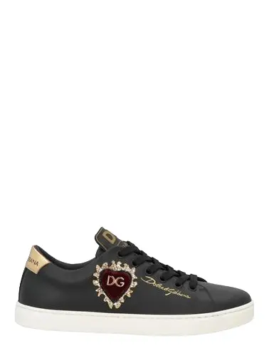 Dolce & Gabbana Leather Sneakers - Black