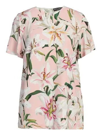 Dolce & Gabbana Floral-print Top - Pink