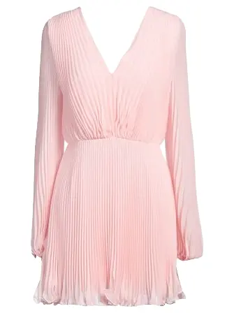 Max Mara Mini Pleated Dress - Pink