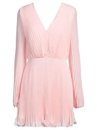 Max Mara Mini Pleated Dress - Pink