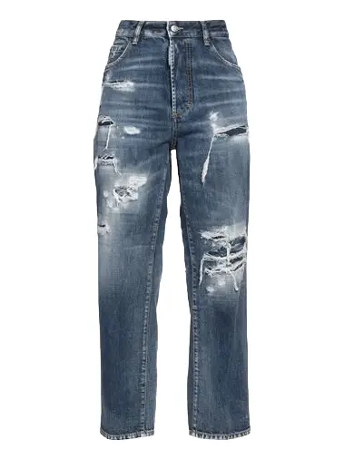 Dsquared2 Straight-leg Jeans With Distressed Detail - Blue