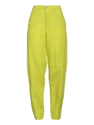 Emporio Armani Linen Tapered Pants - Green