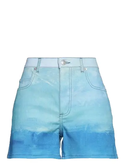Marni Denim Tie-dyed Shorts - Blue