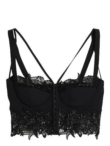 Versace Acetate-blend Corset Top - Black