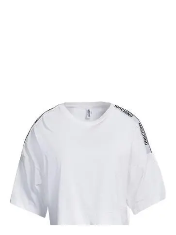 Moschino T-shirt With Logo And Appliqués - White