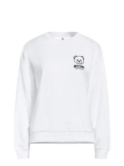 Moschino Sweatshirt In Cotton And Elastane - White