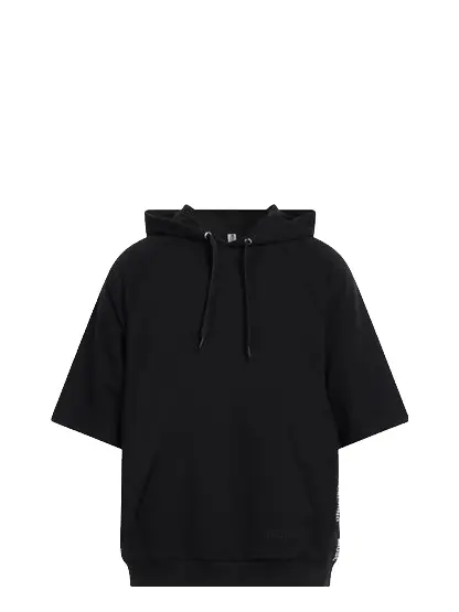 Moschino Hooded Short Sleeve Sweatshirt - Black