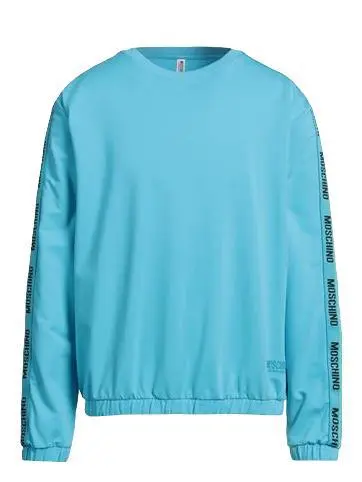 Moschino Sweatshirt Turquoise Size Cotton, Elastane - Blue