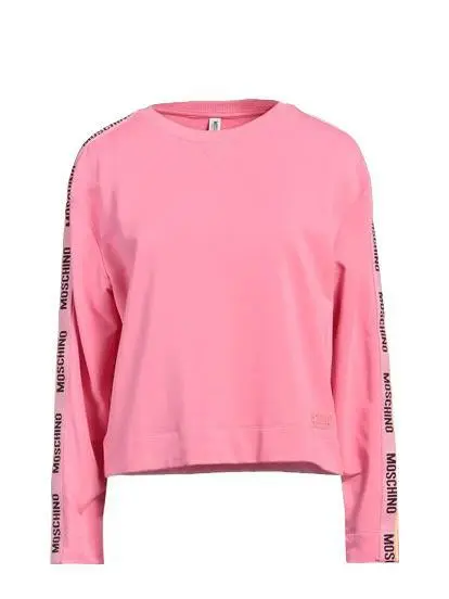 Moschino Sweatshirt With Logo And Side Stripe Detail - Pink