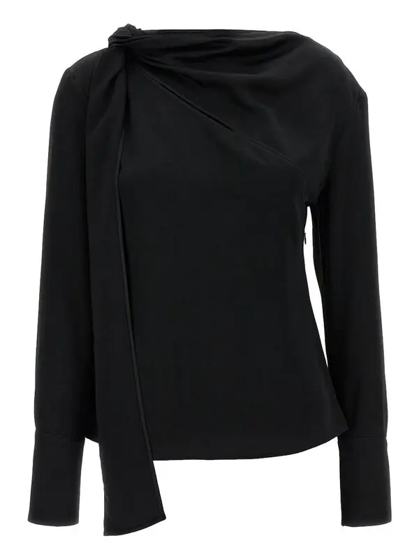 Givenchy Viscose Blend Blouse - Black